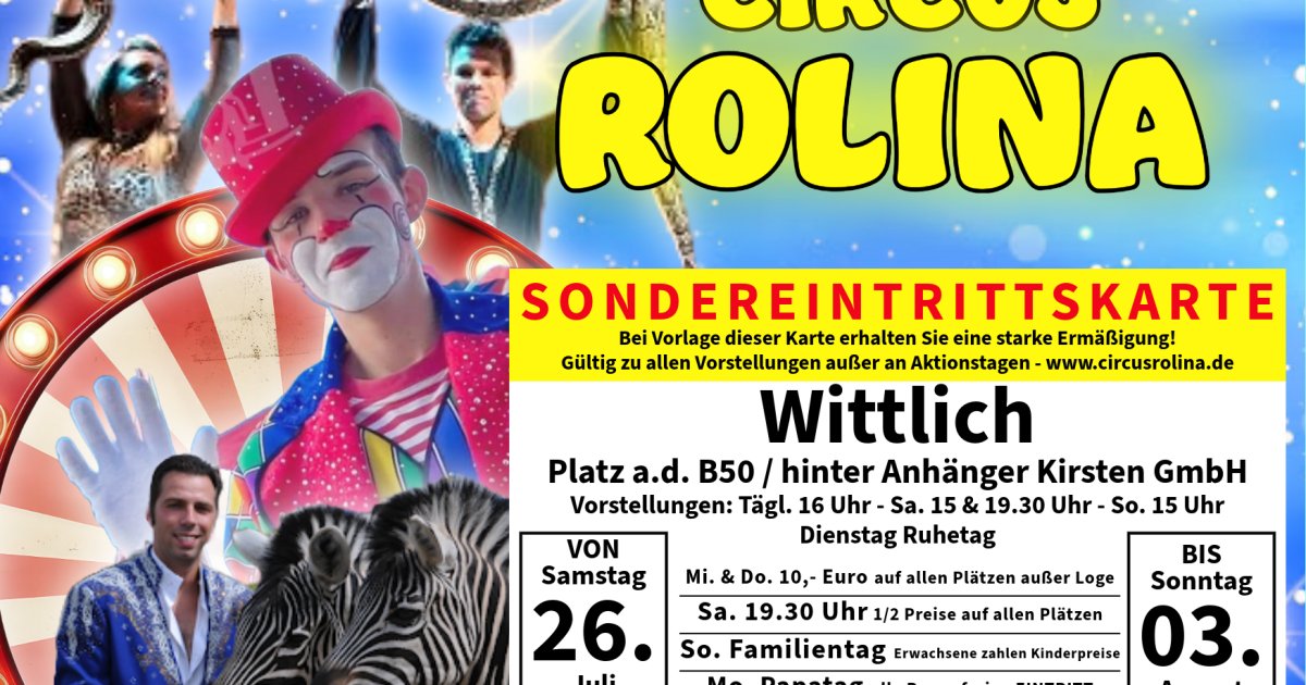 Circus Rolina | Stadt Wittlich